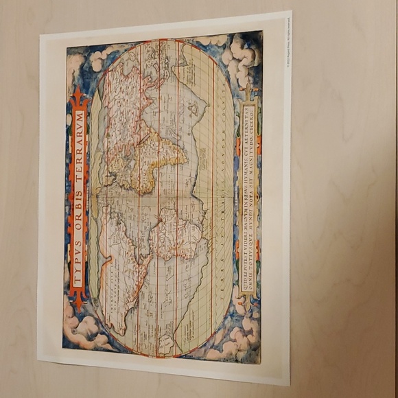 Abraham Ortelius | Art | Typvs Orbis Terrarvm World Map Poster By ...